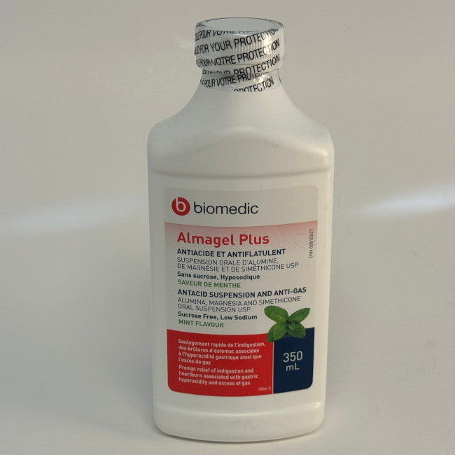 Biomedic Antacid Suspension Mint Sugar-Free Almagel Plus (350ml ...