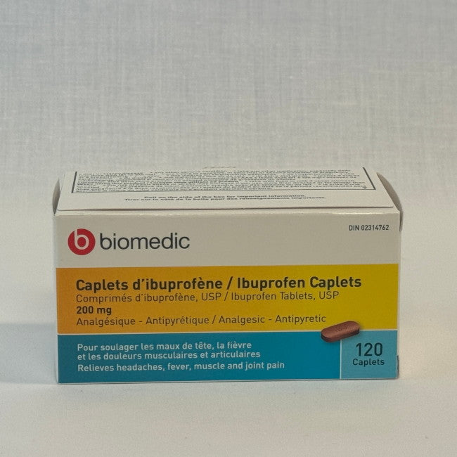 Biomedic Ibuprofen 200mg (120 Caplets) — Ingram Pharmacy