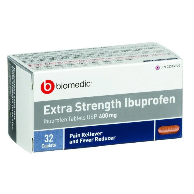 Biomedic Ibuprofen 400mg (32 Caplets) — Ingram Pharmacy