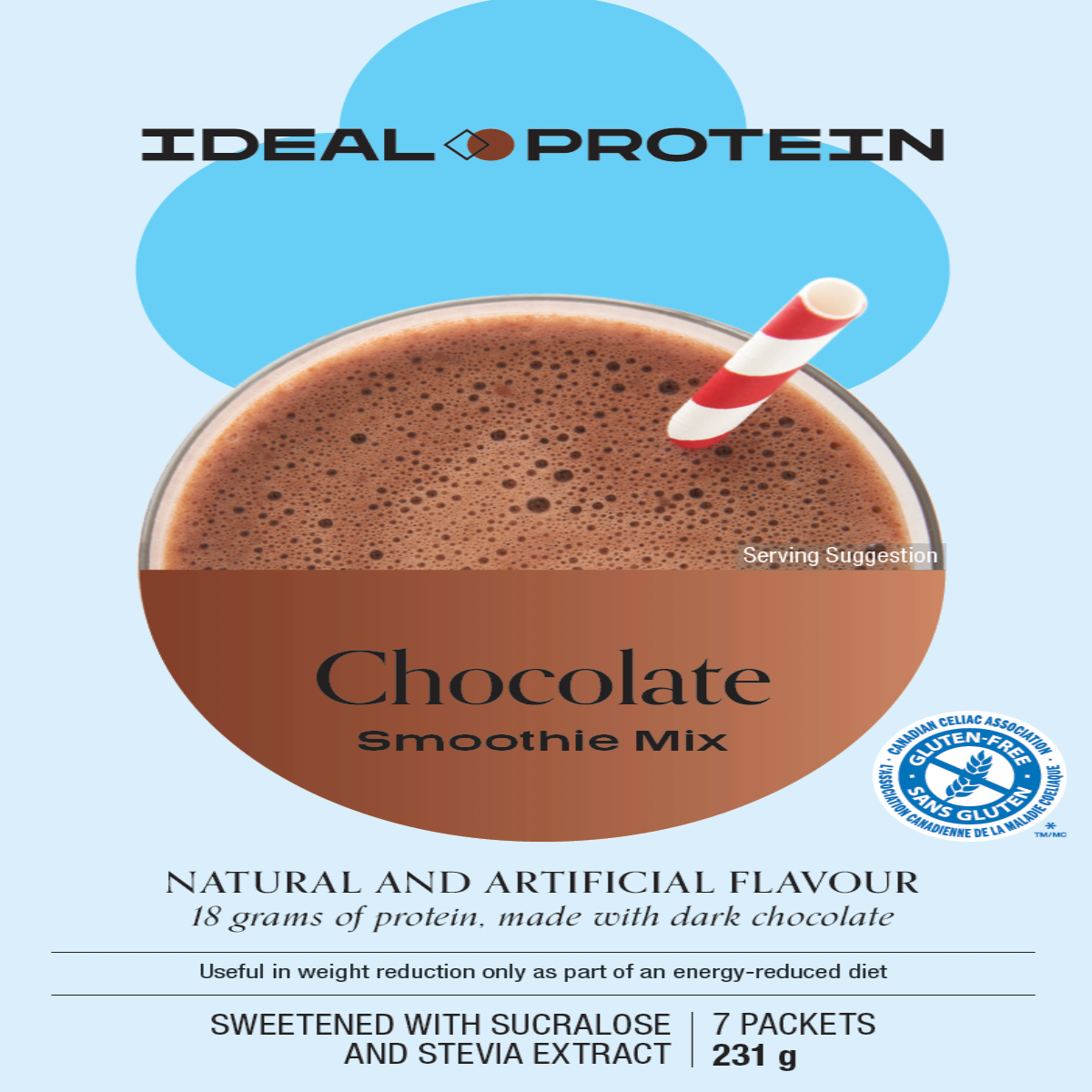 Ideal Protein, Chocolate Smoothie Mix, 7 Packets — Ingram Pharmacy