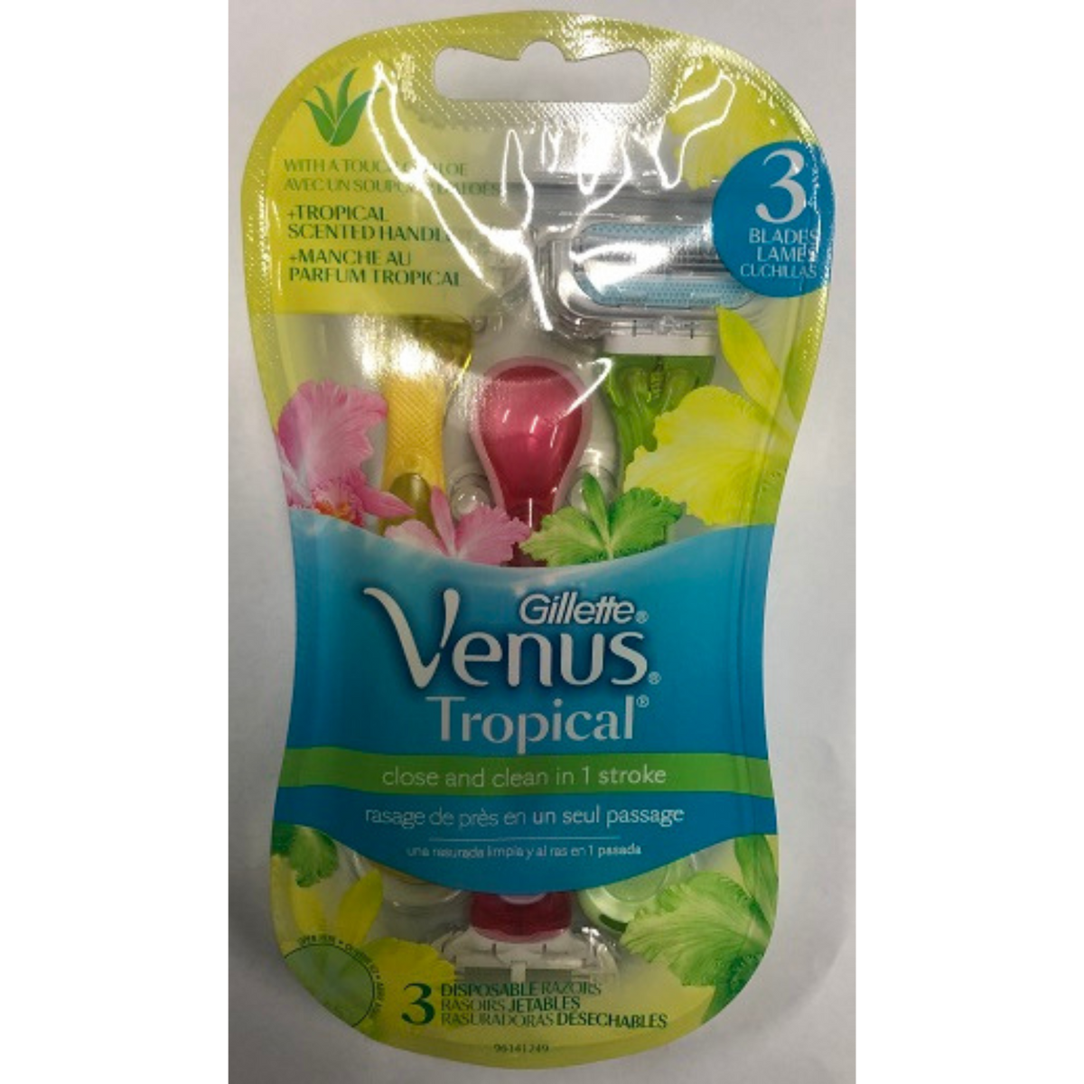 Venus Disposable Razors Tropical - 3 Razor Heads Per Pack — Ingram Pharmacy